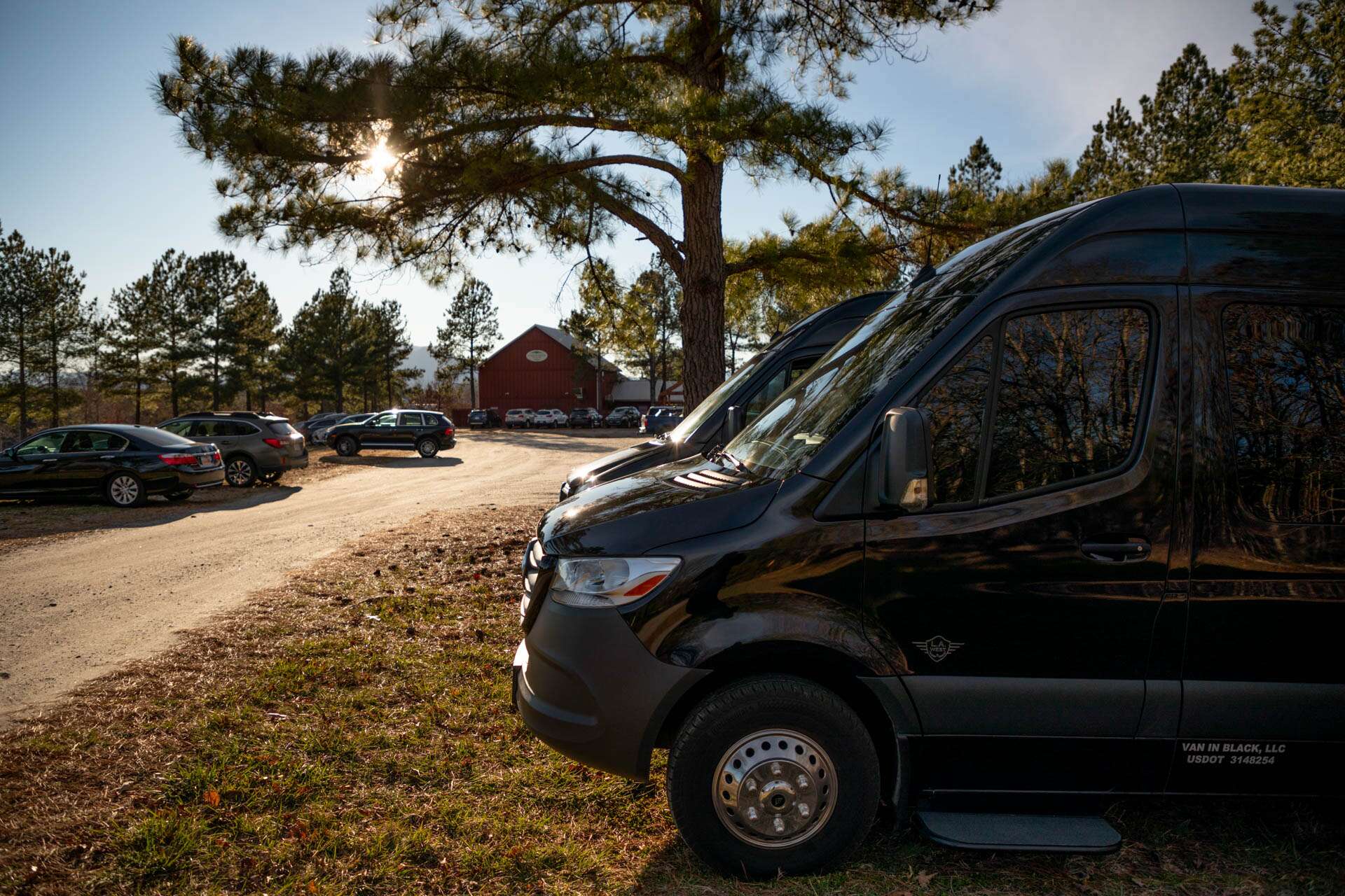 Custom and Affordable Wine Tours provided by Van in Black